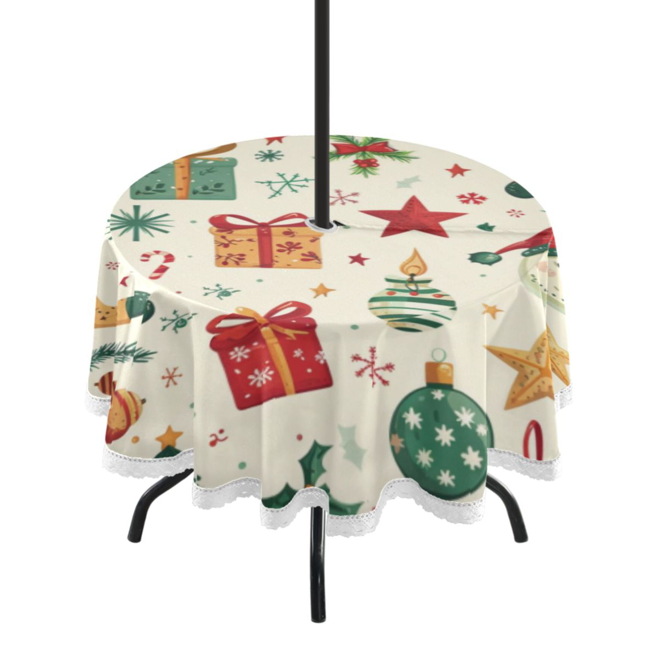 Round Tablecloth 60*60 Inches Round Tablecloth Outdoor Style Tablecloth ...