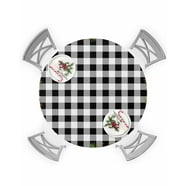 Buffalo Check Round Tablecloth - Navy - 70 in - Walmart.com