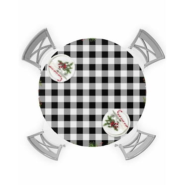 Buffalo Check Round Tablecloth - Navy - 70 in - Walmart.com
