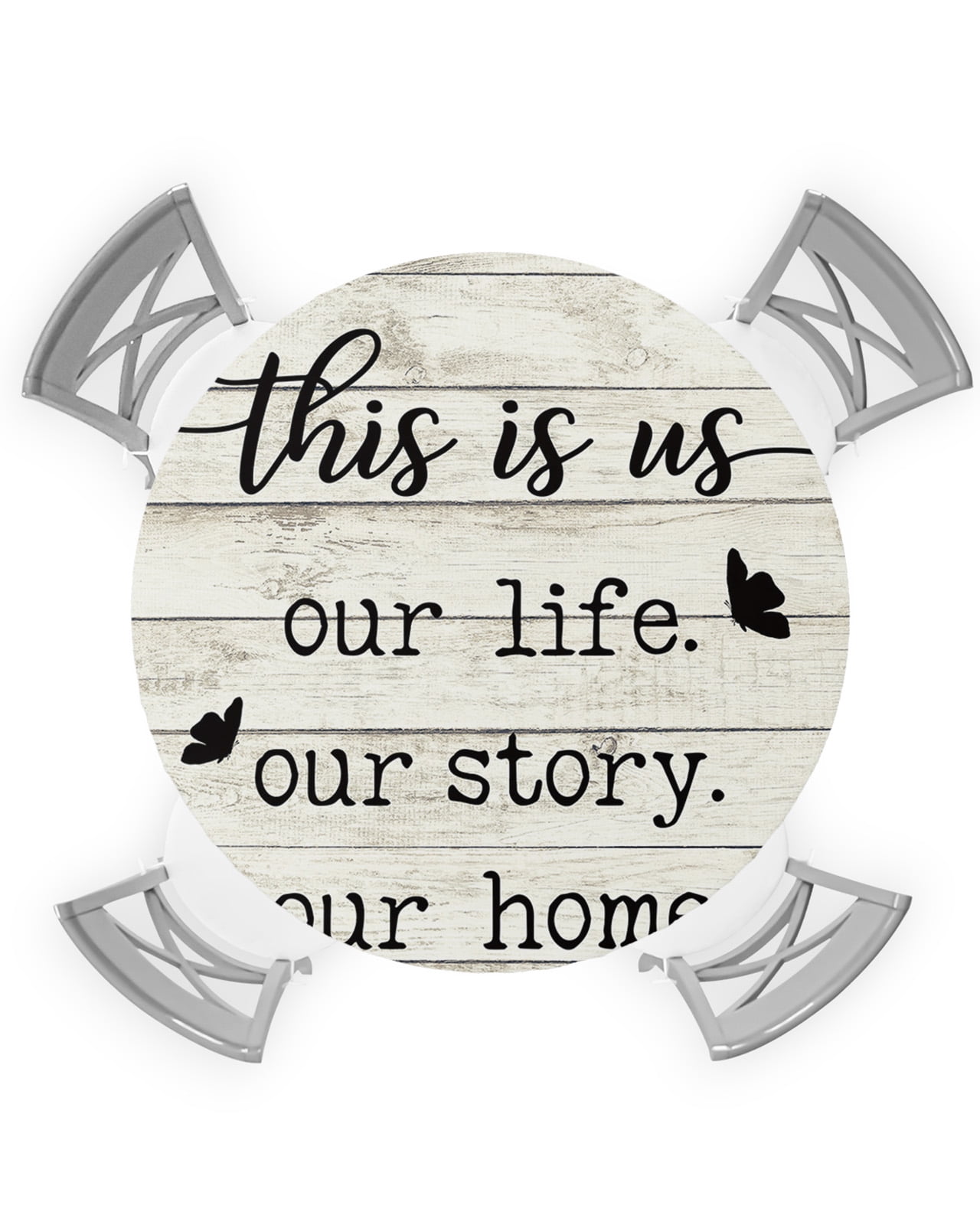 Round Tablecloth with Elastic This Is Us Our Life Our Story Our Home ...