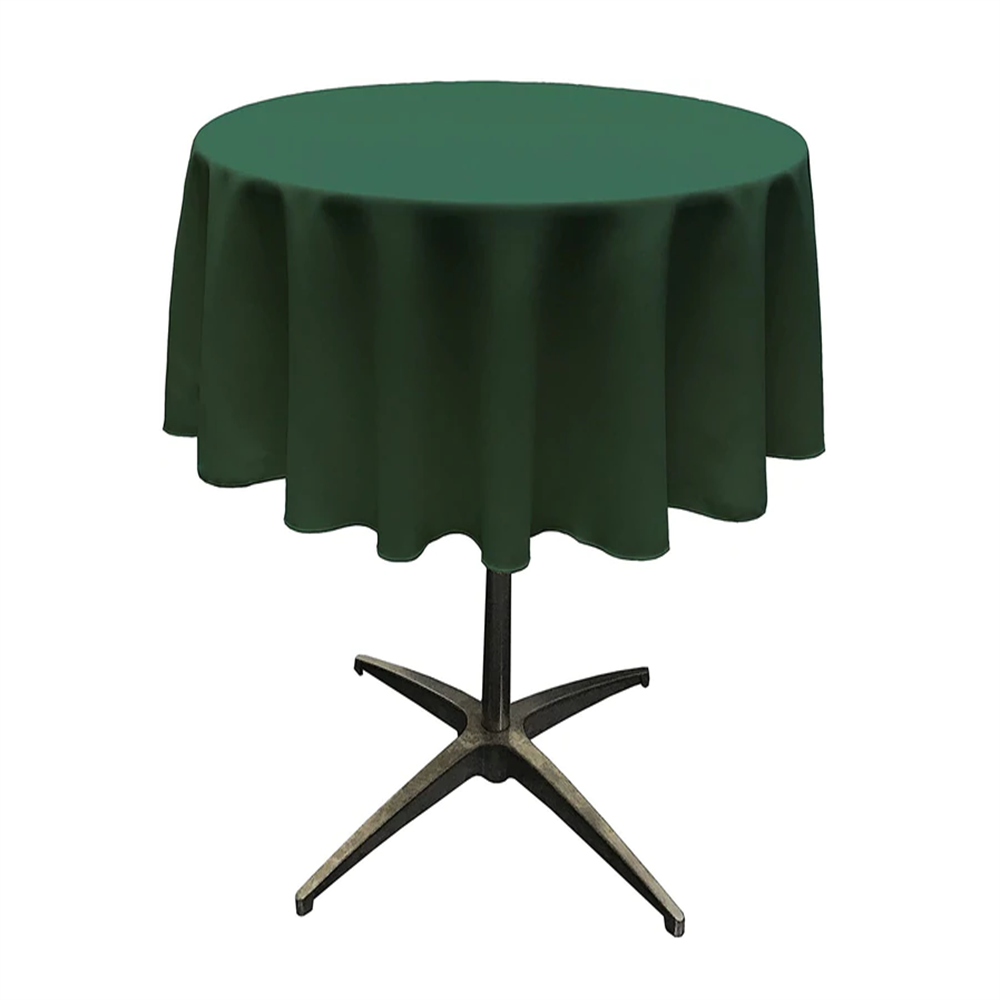 Round Tablecloth Water Resistant Spill Proof Washable Polyester Table ...