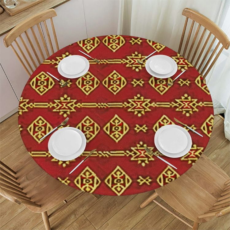 Round Tablecloth with , Style Textures, Suitable for Wedding///Party ...