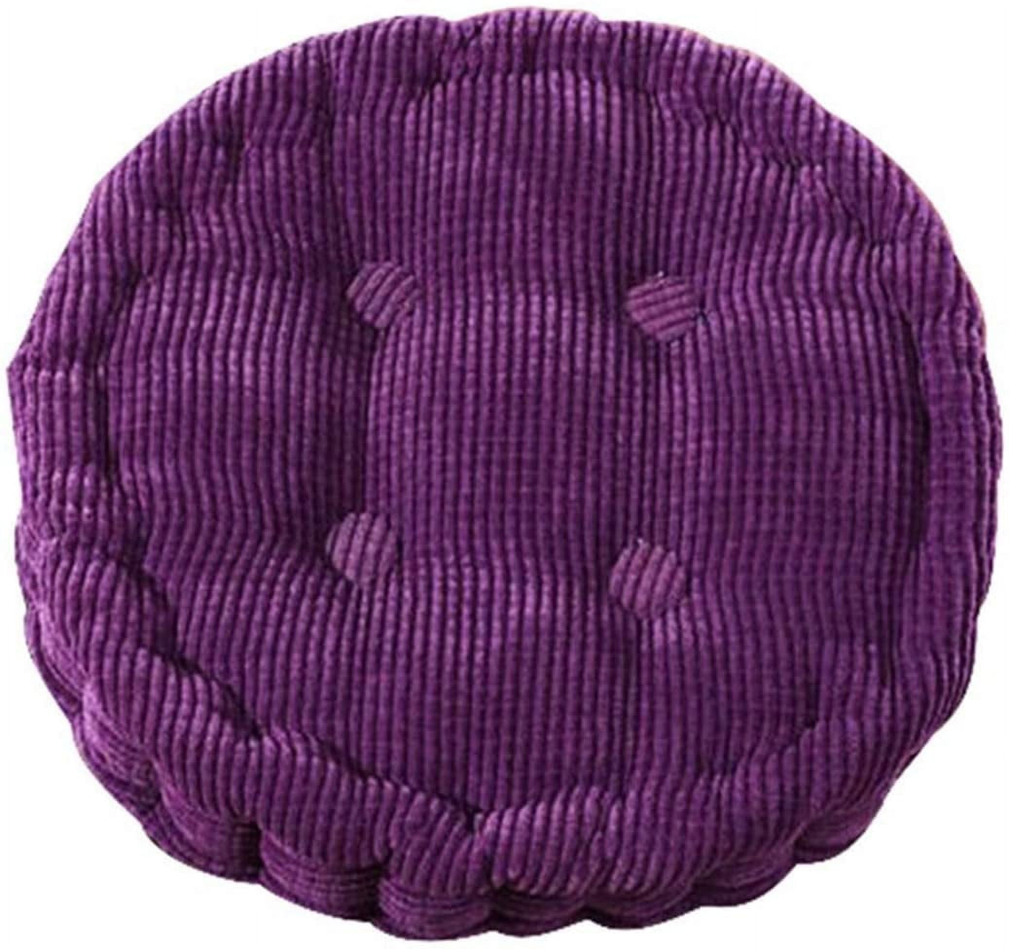 Round Thick Soft Chair Pads Warm Corduroy Cushions Tufted Seat Cushions ...