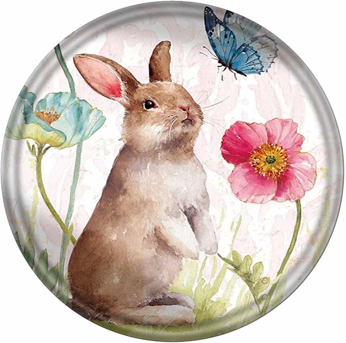 Round Tin Sign Rustic Wall Decorflower And Butterfly Retro Tin Signs ...