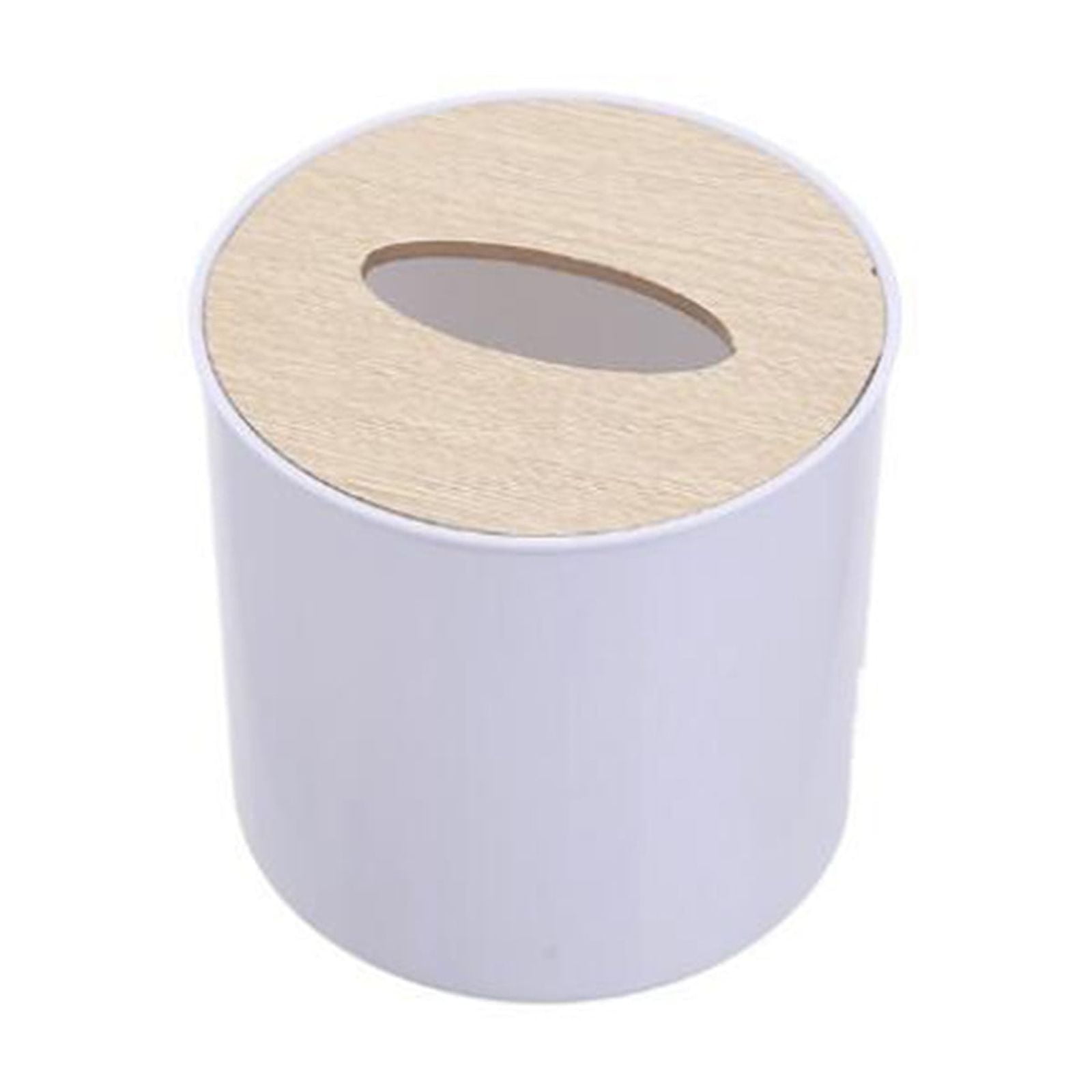 Round Tissue Box Cover Rectangular Tissue Box for Bathroom Vanity ...