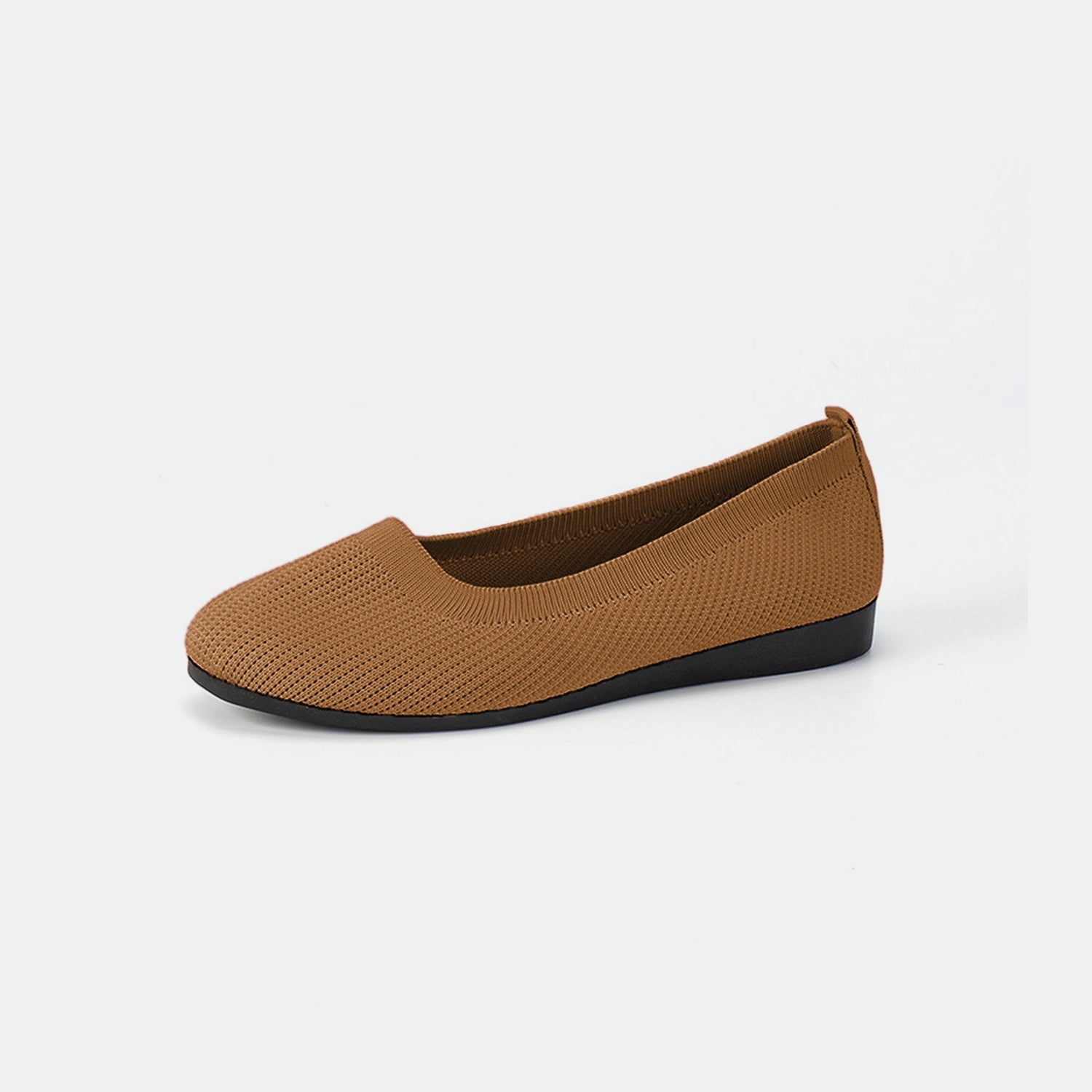 Round Toe Knit Ballet Flats - Walmart.com