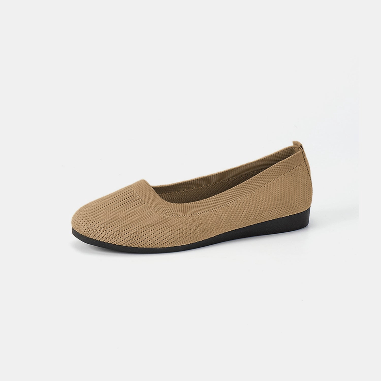 Round Toe Knit Ballet Flats - Walmart.com