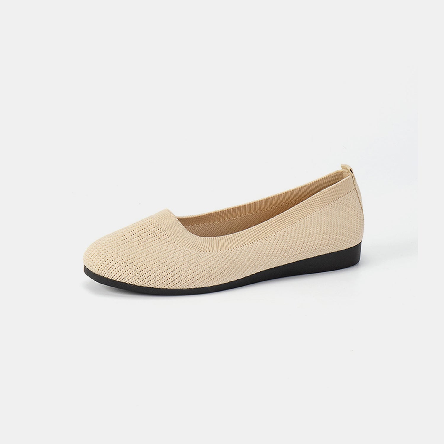 Round Toe Knit Ballet Flats - Walmart.com