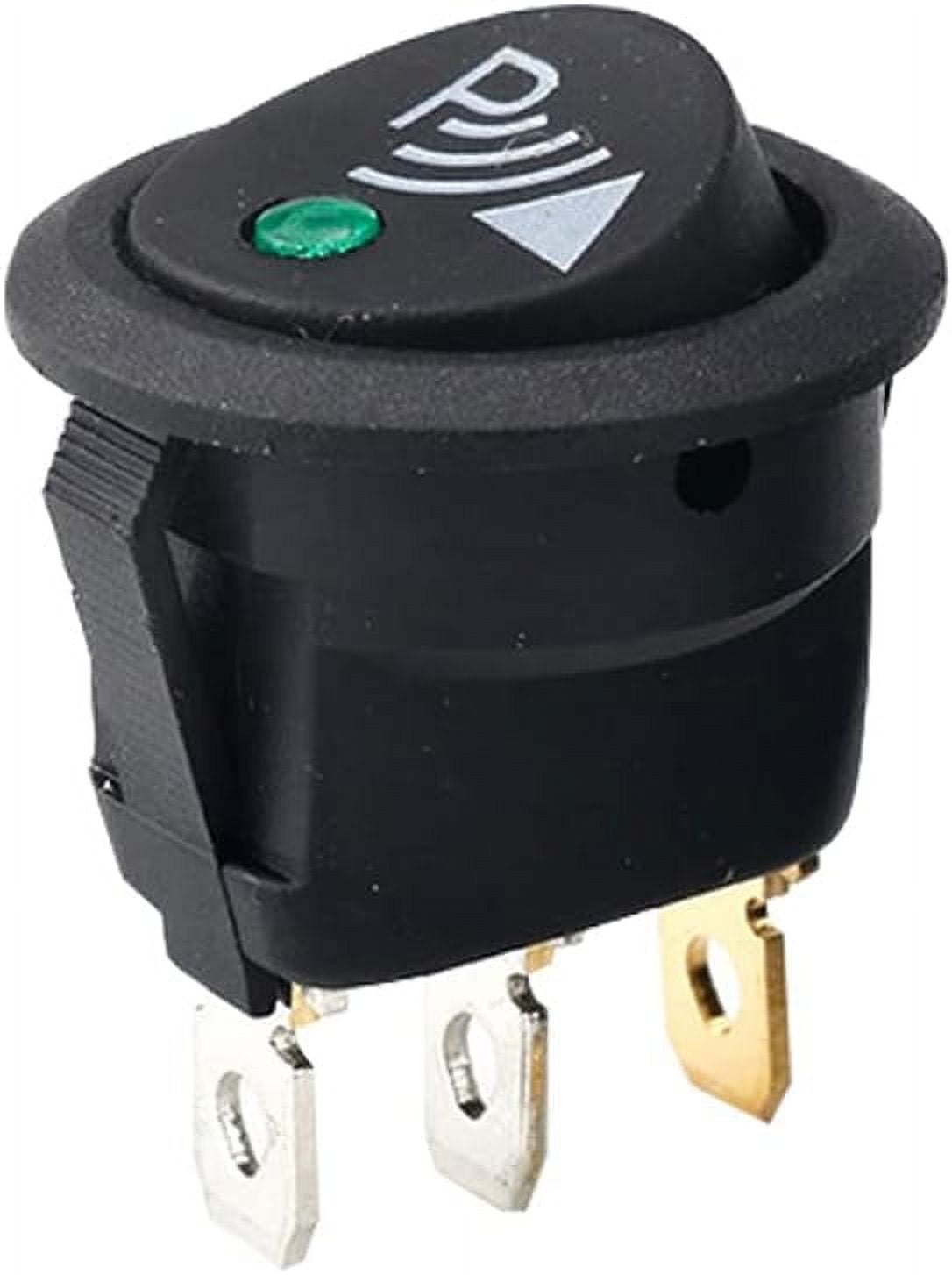 Round Toggle Led Switch, Sovob Dc 12V 10A Waterproof Round Toggle On/Off Switch 3 Pin Round ...