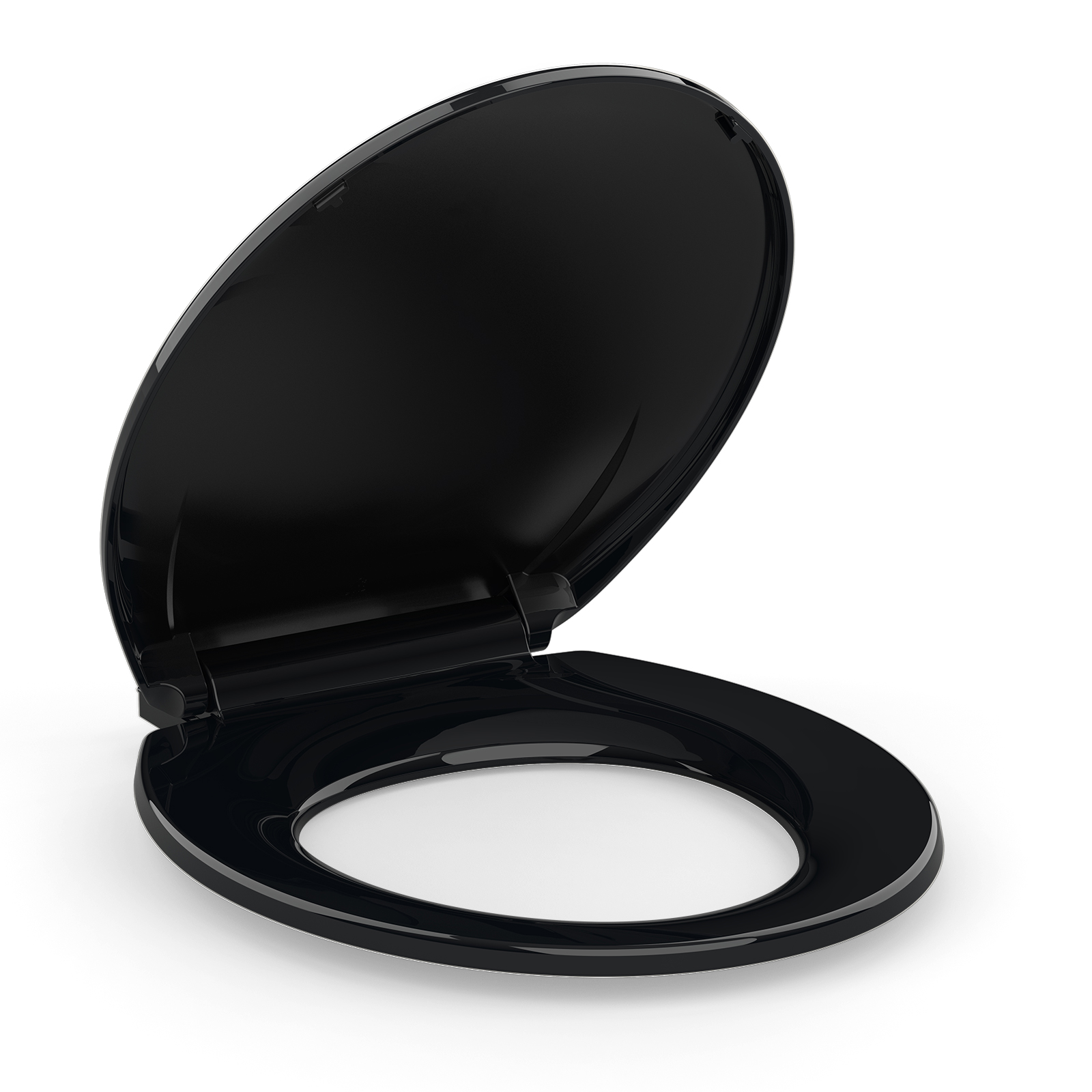 Round Toilet Seat Slow Close, Quiet Toilet Seat Cover with Never Loosen ...