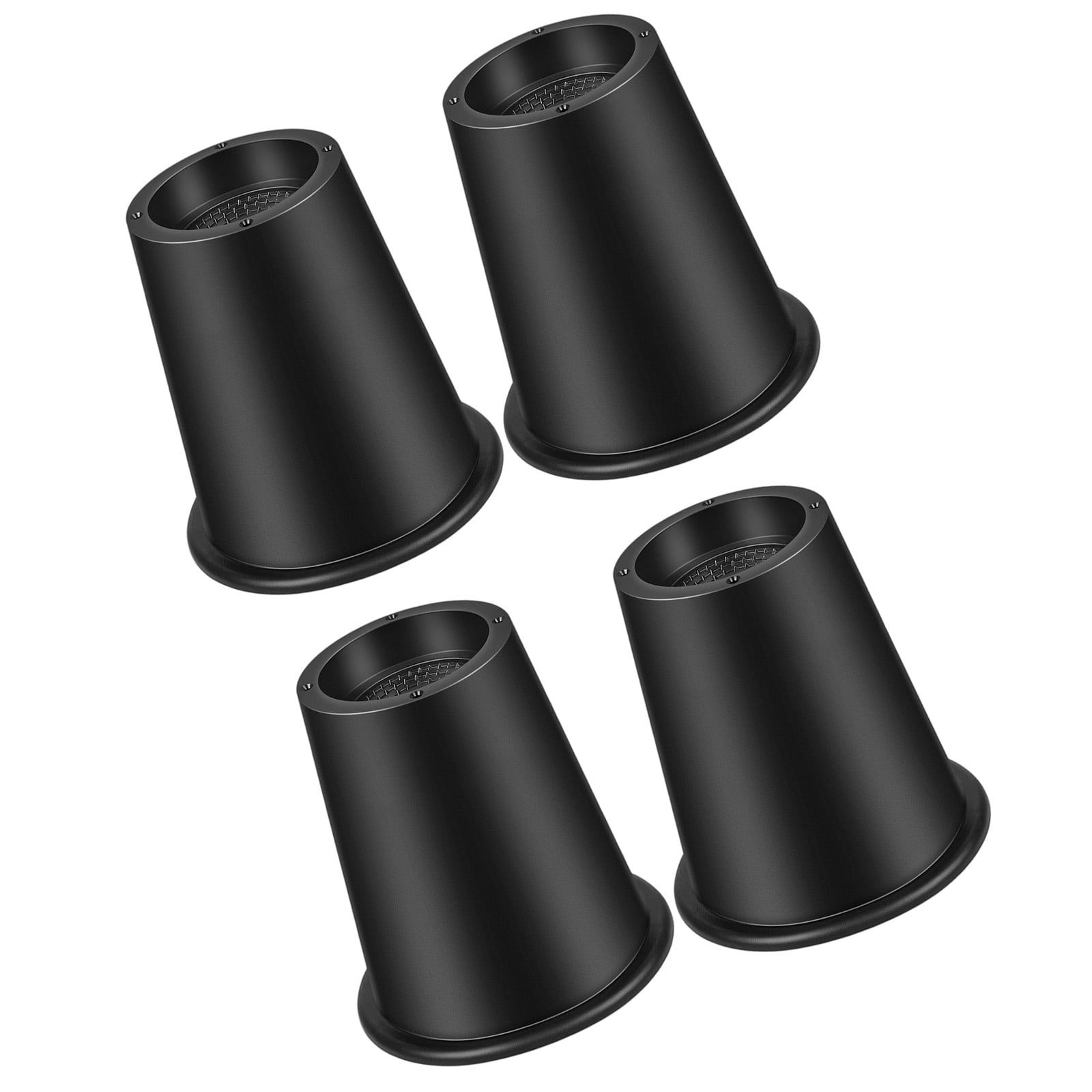 Round Top Bed Leg Elevators 6inch, Rubber Risers for Secure Furniture ...