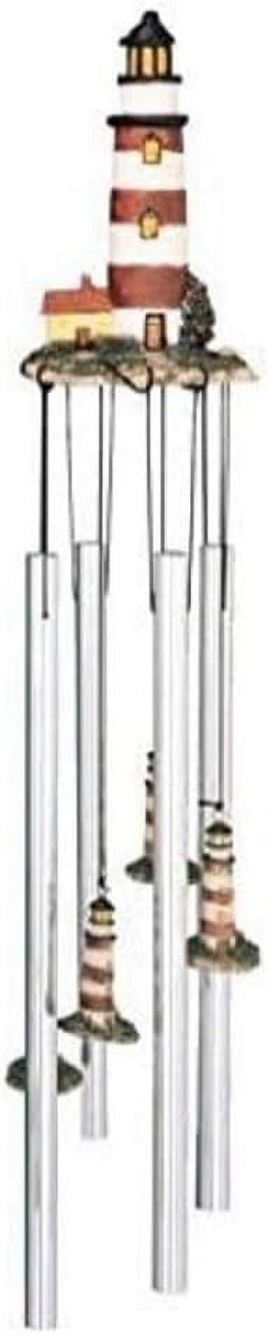 Round Top Lighthouse Assateague Hanging Garden Decoration Wind Chime ...