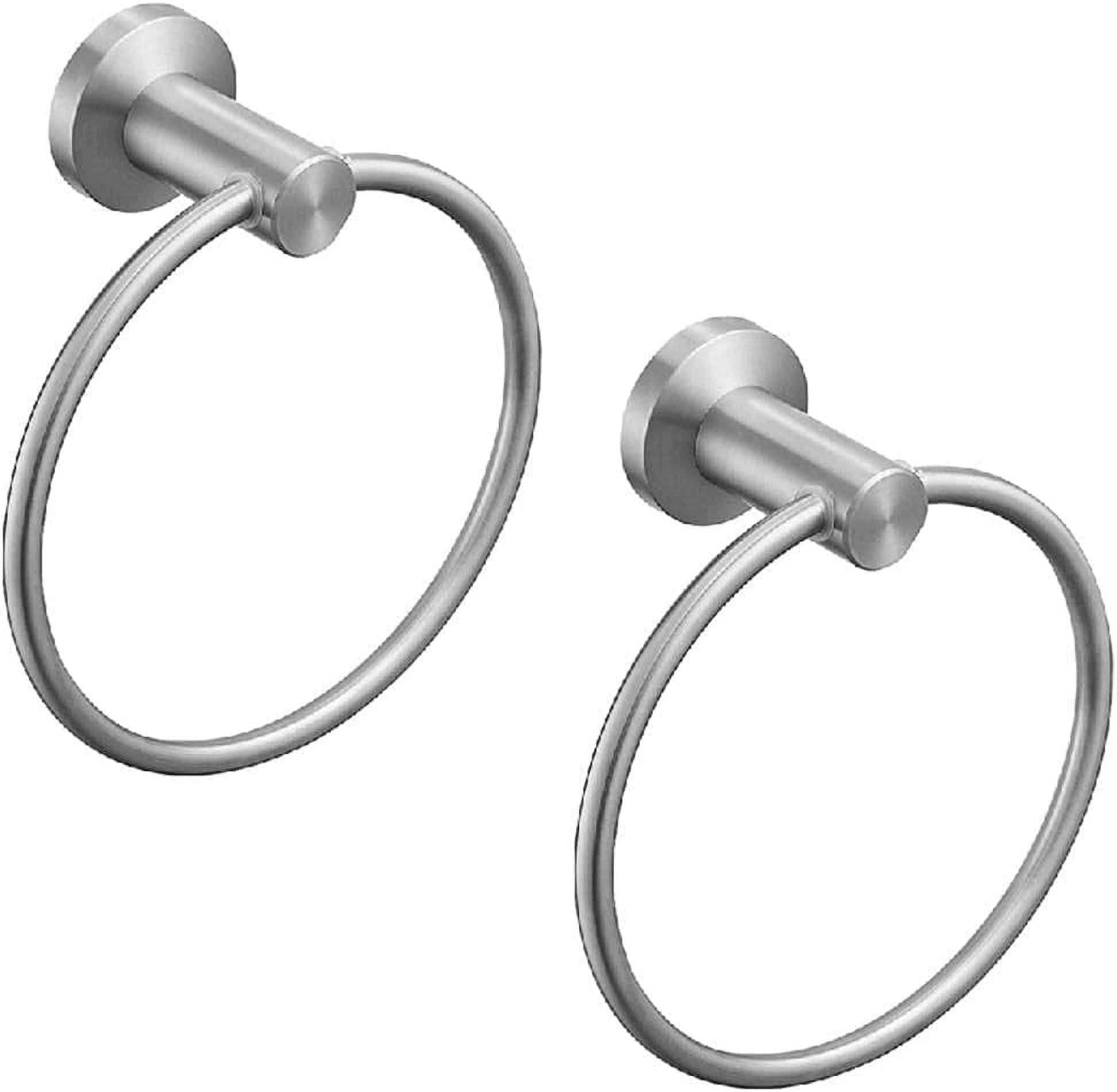 Round Towel Holder for Bathroom Hand Towel Holder Ring Hanging Towel ...