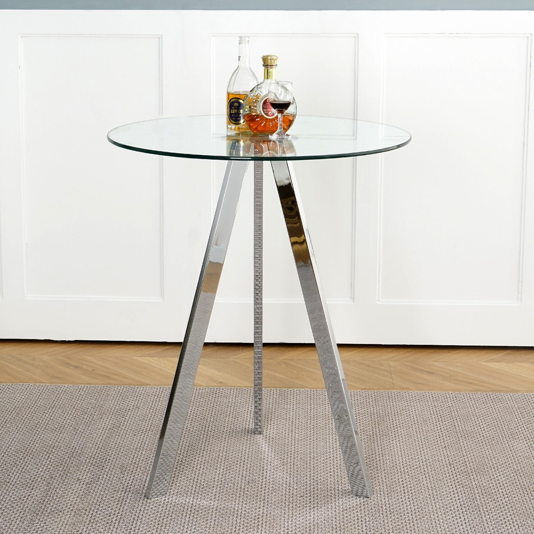 Round Transparent Glass Top | Ultra - Modern Design for Dining Areas ...
