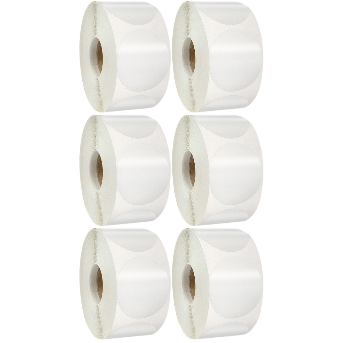 TABLZONE Wafer Seal Sticker Clear White Round Envelope General Users 6 ...