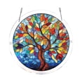 Round Tree of Life Acrylic Puzzles Suncatcher Window Hanging, Wind ...