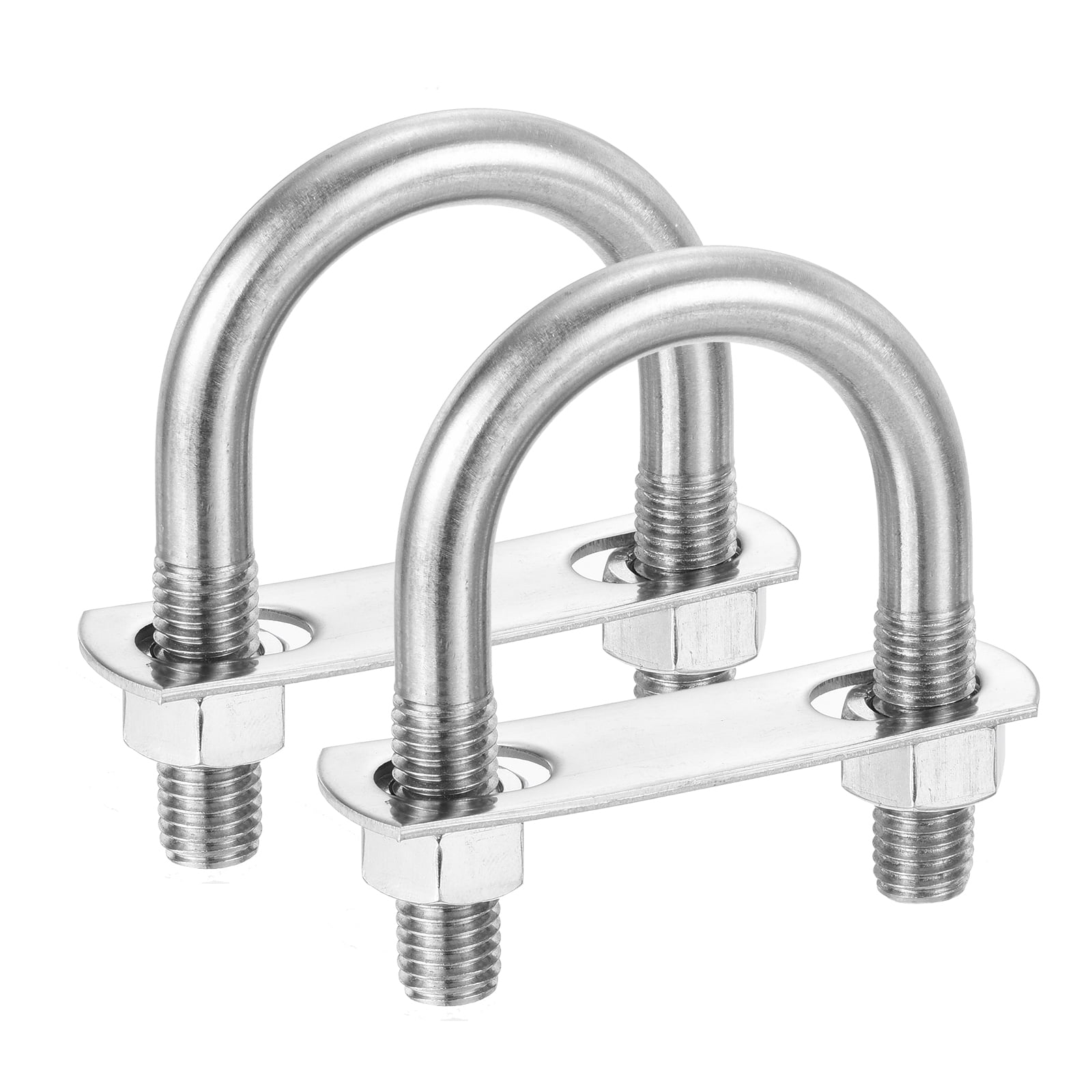 Round U-Bolts with Nut Plate Washer Stainless Steel Round Bend U-Bolts ...