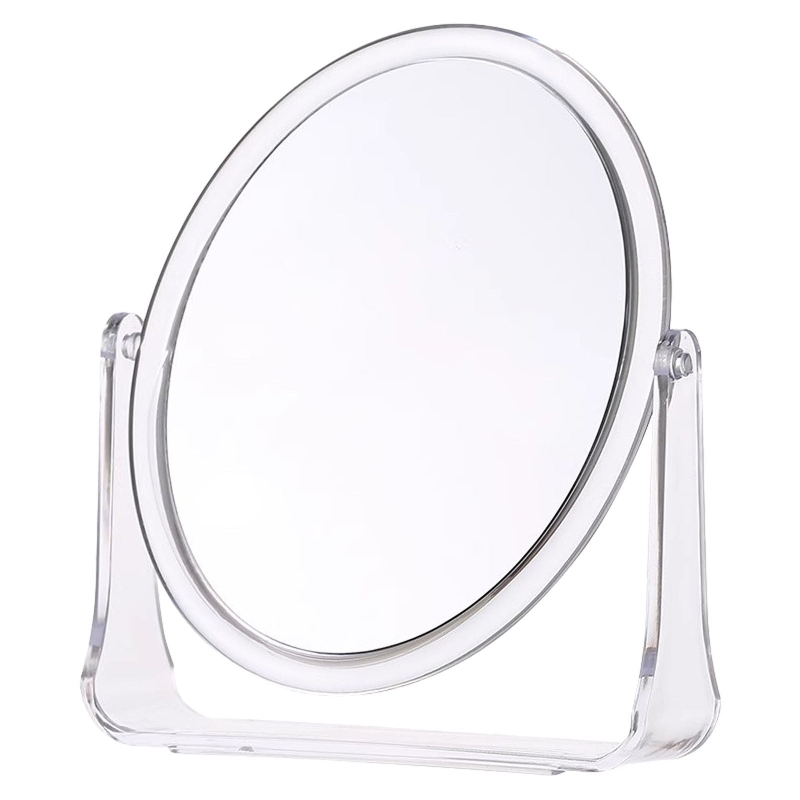 Round Double Sided Vanity Mirror 7X Magnifying 360° Swivel Glass Stand ...