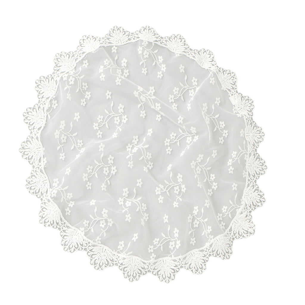Round Veils with Lace Flower Designs Wedding Bride Headpiece For Formal ...