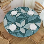 LAMINET Deluxe Elastic Edged Flannel Backed Vinyl Fitted Table Cover ...