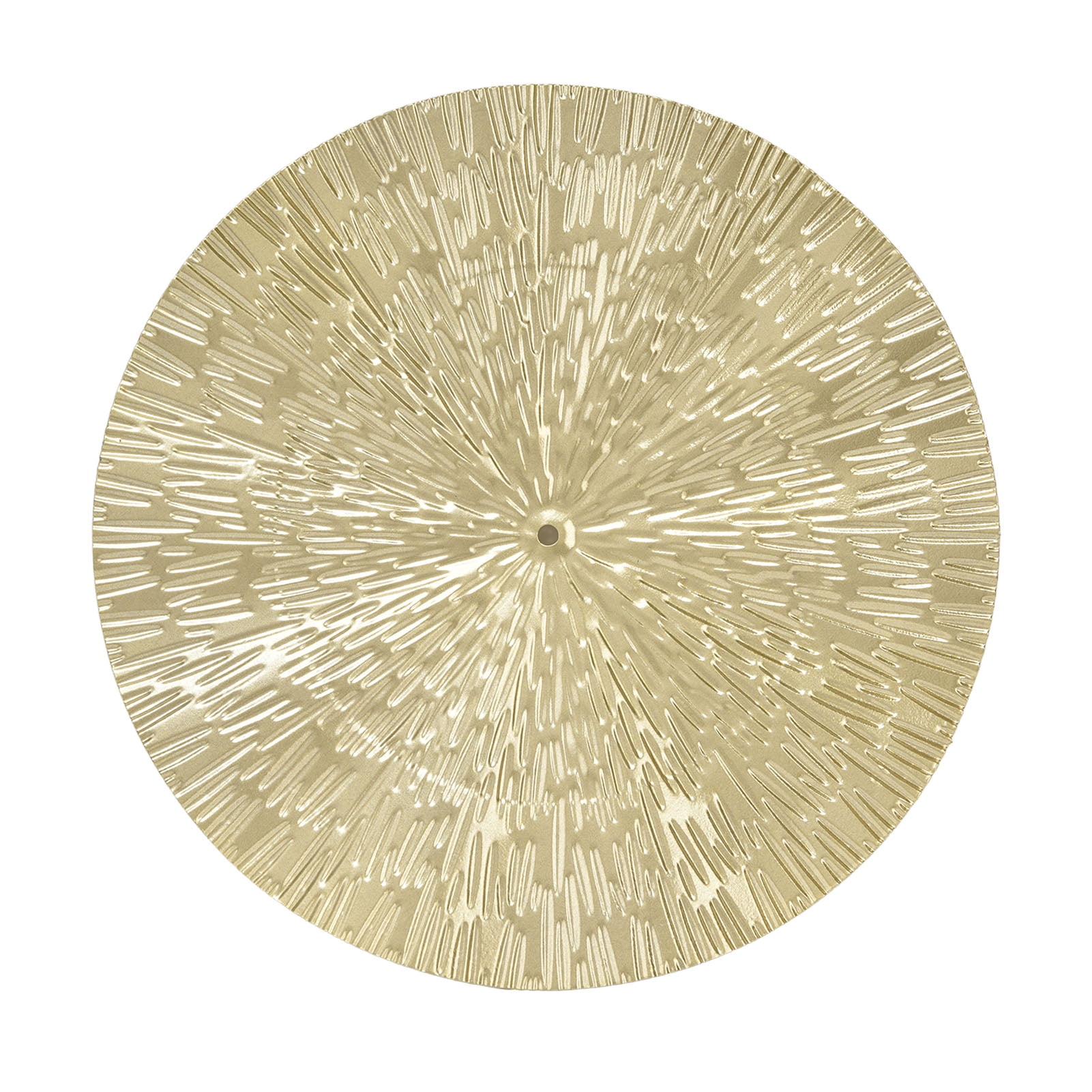 Round Wall Art Decor Elegant Style Iron 9.6in Golden Irregular Circle ...