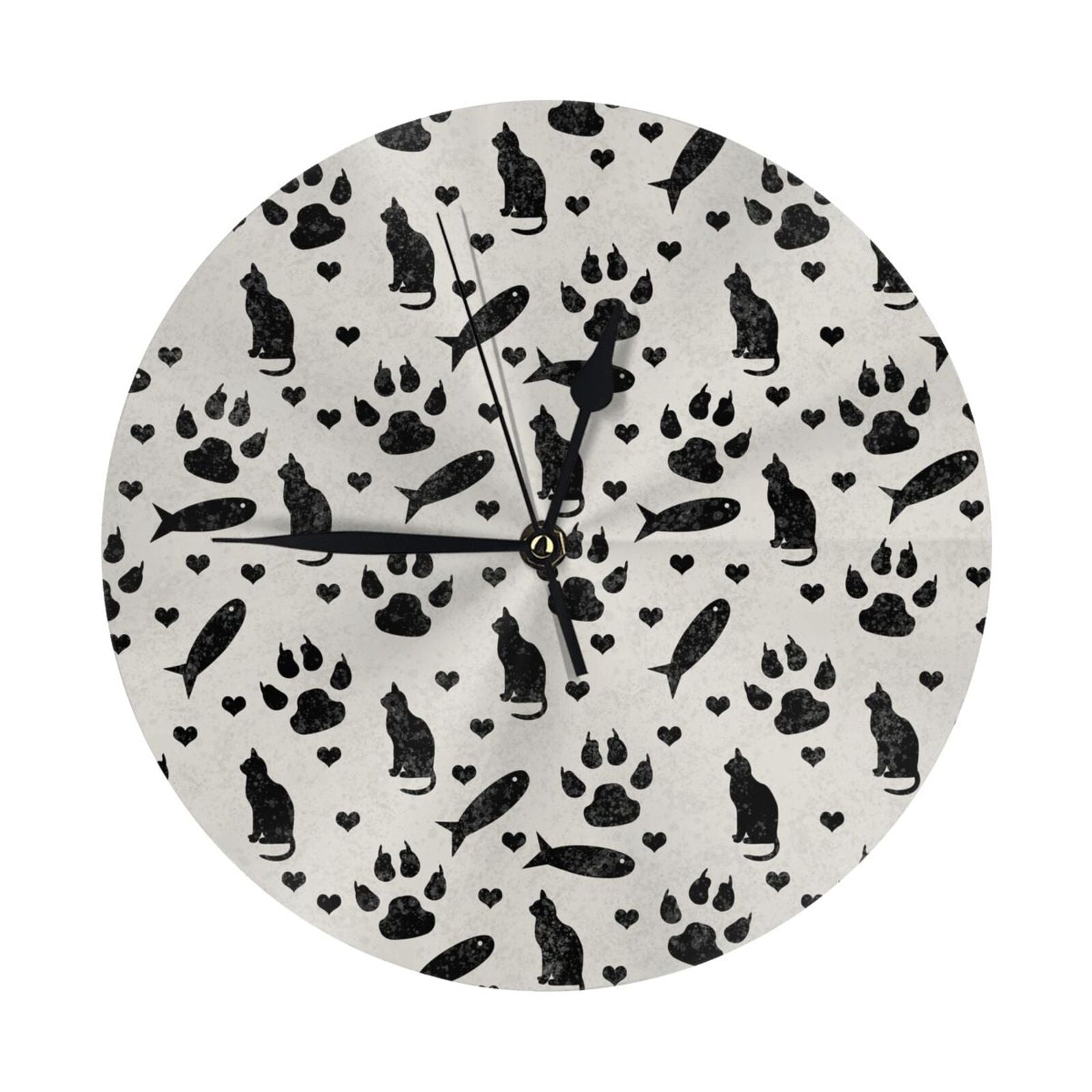 Round Wall Clock 9.84in Frameless Wall Clock Without Glass Cover ...