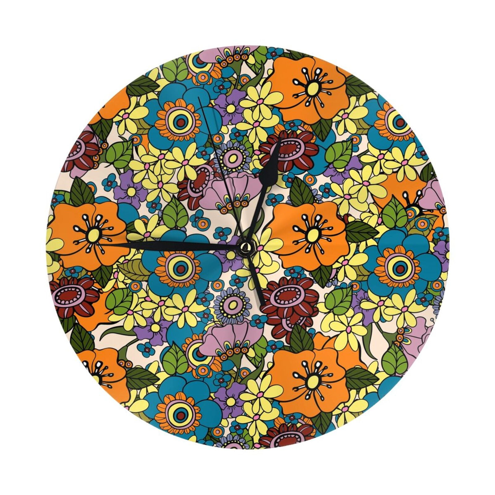 Round Wall Clock 9.84in Frameless Wall Clock Without Glass Cover ...