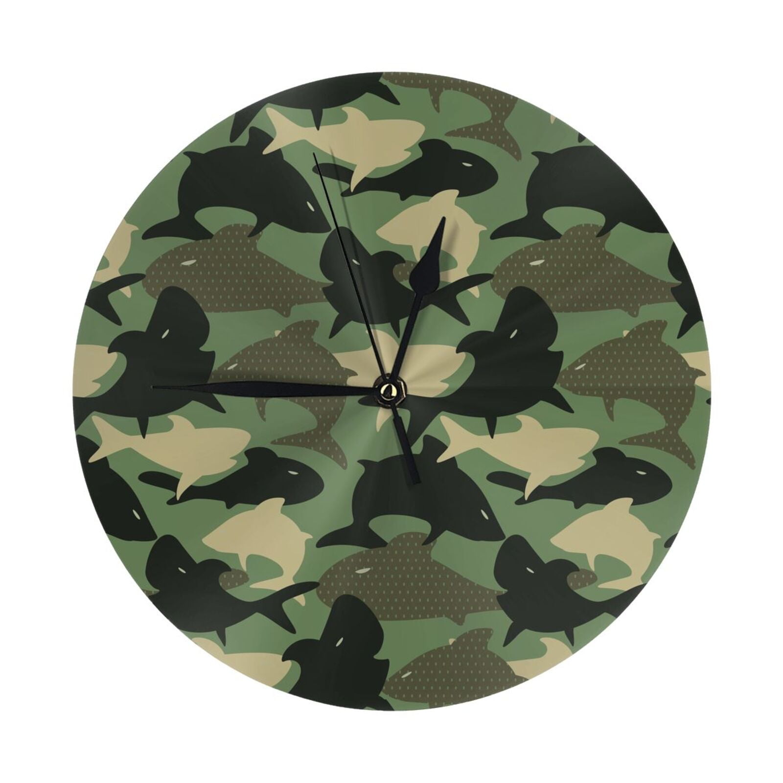 Round Wall Clock 9.84in Frameless Wall Clock Without Glass Cover ...