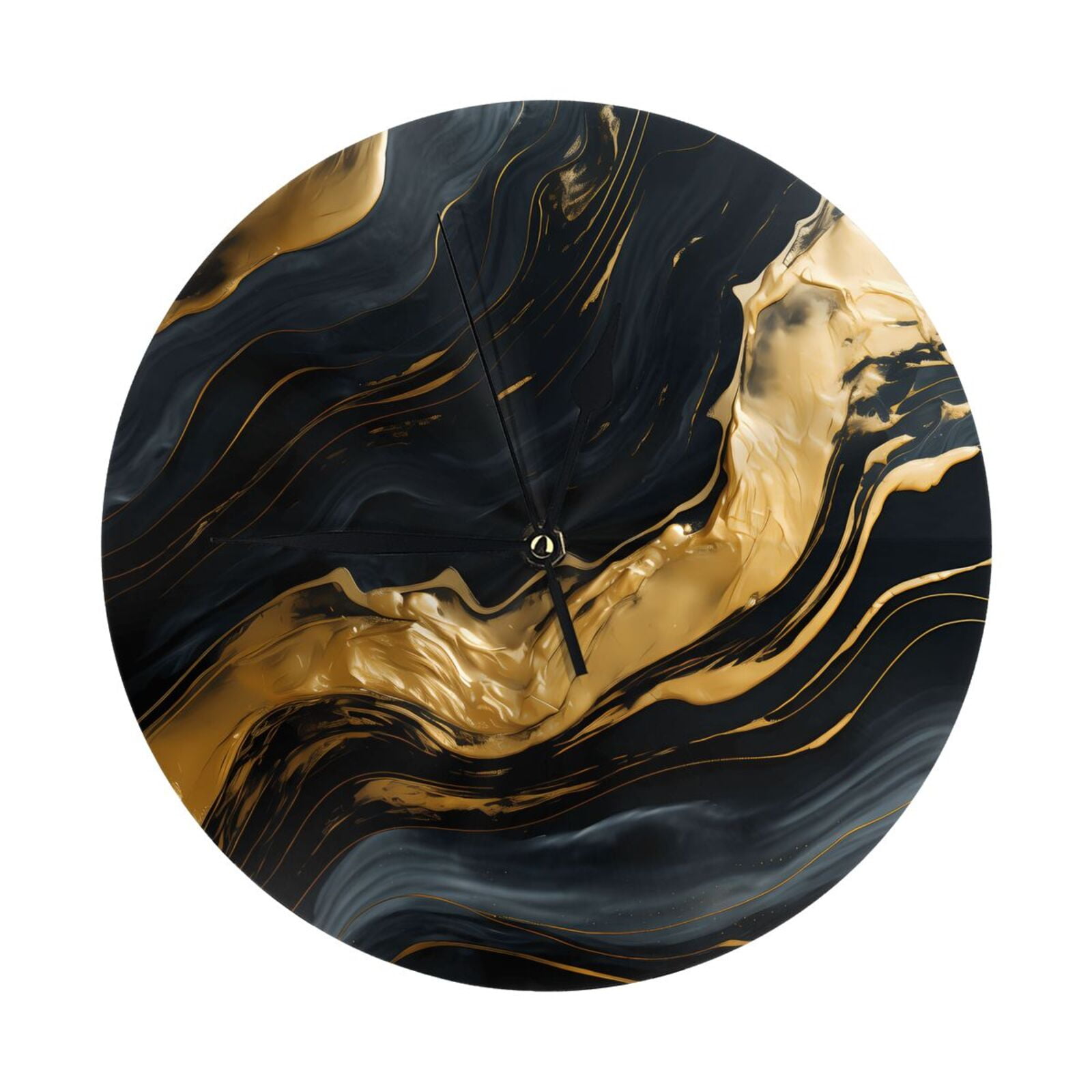 Round Wall Clock 9.84in Frameless Wall Clock Without Glass Cover ...