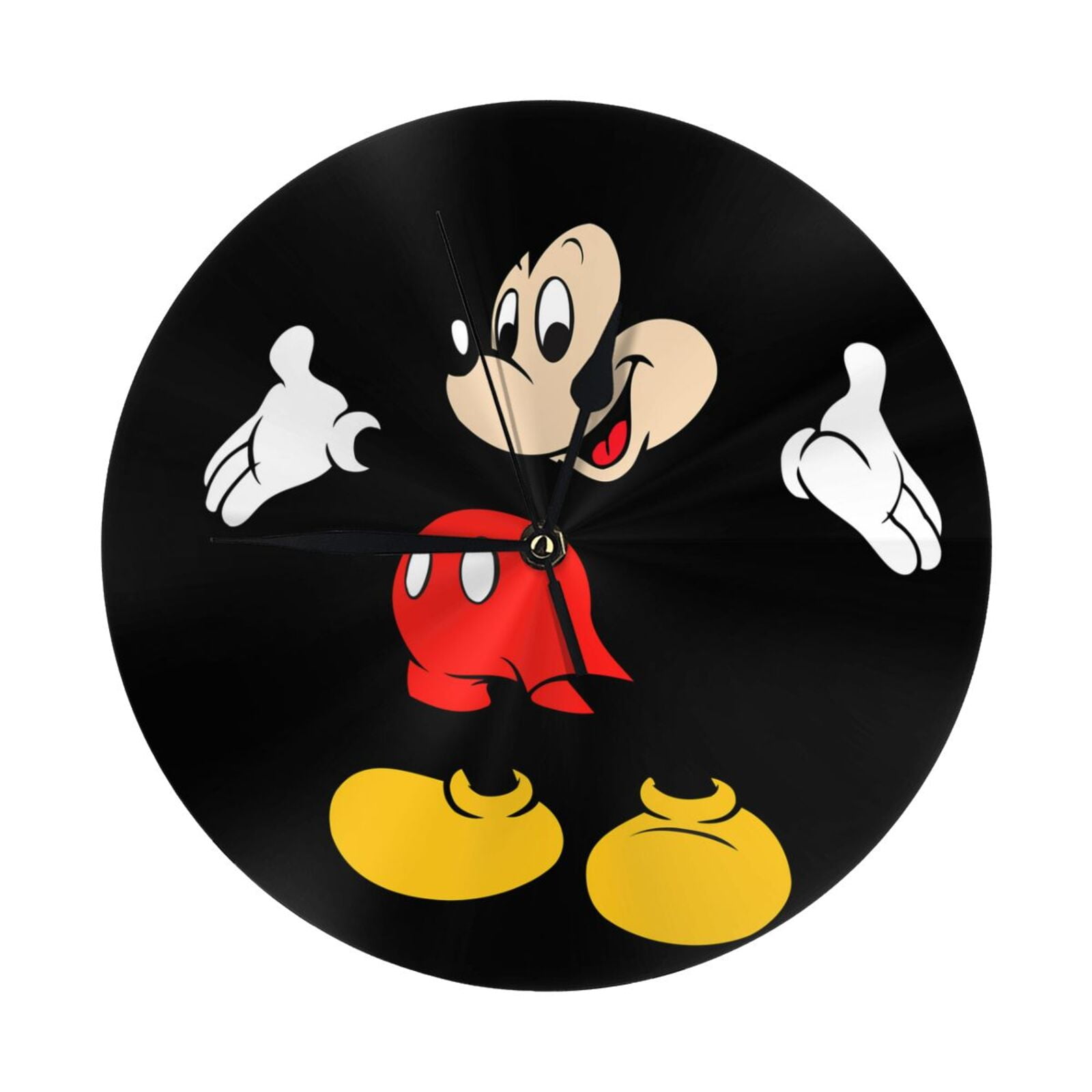 Round Wall Clock Cute Cartoon Mickey Mouse Decorative & Creative Dual ...