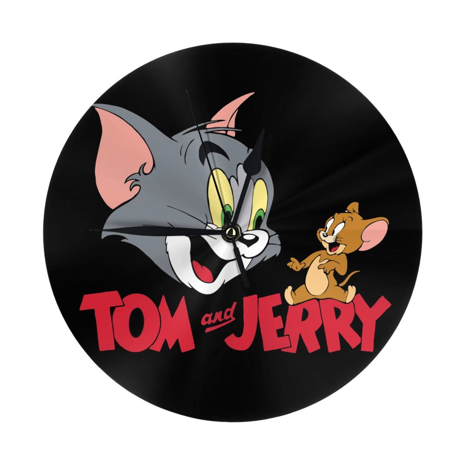 Round Wall Clock Cute Cartoon Tom And Jerry Decorative & Creative Dual ...