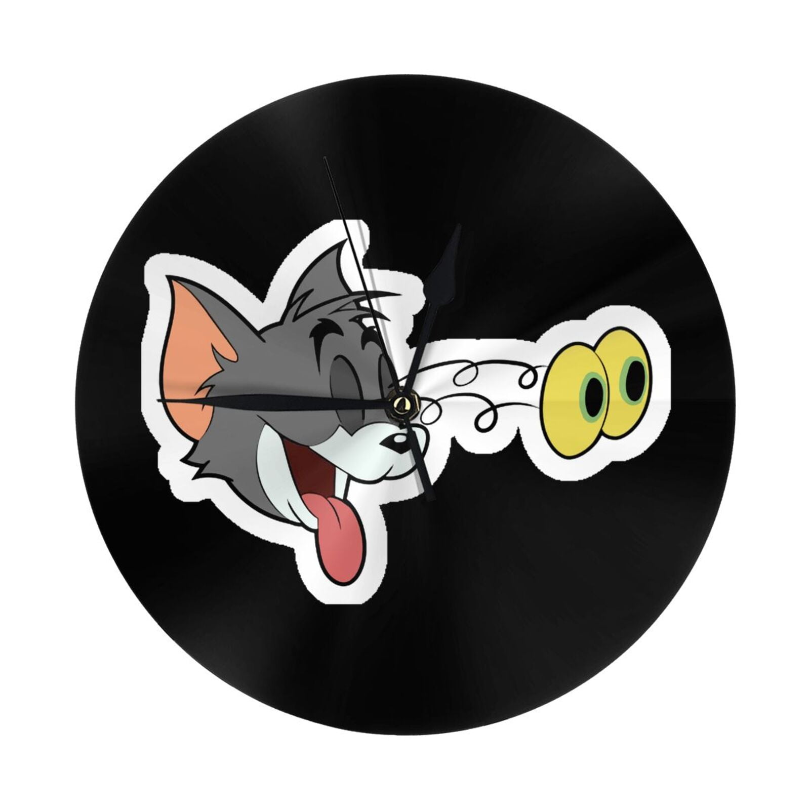 Round Wall Clock Cute Cartoon Tom And Jerry Decorative & Creative Dual ...