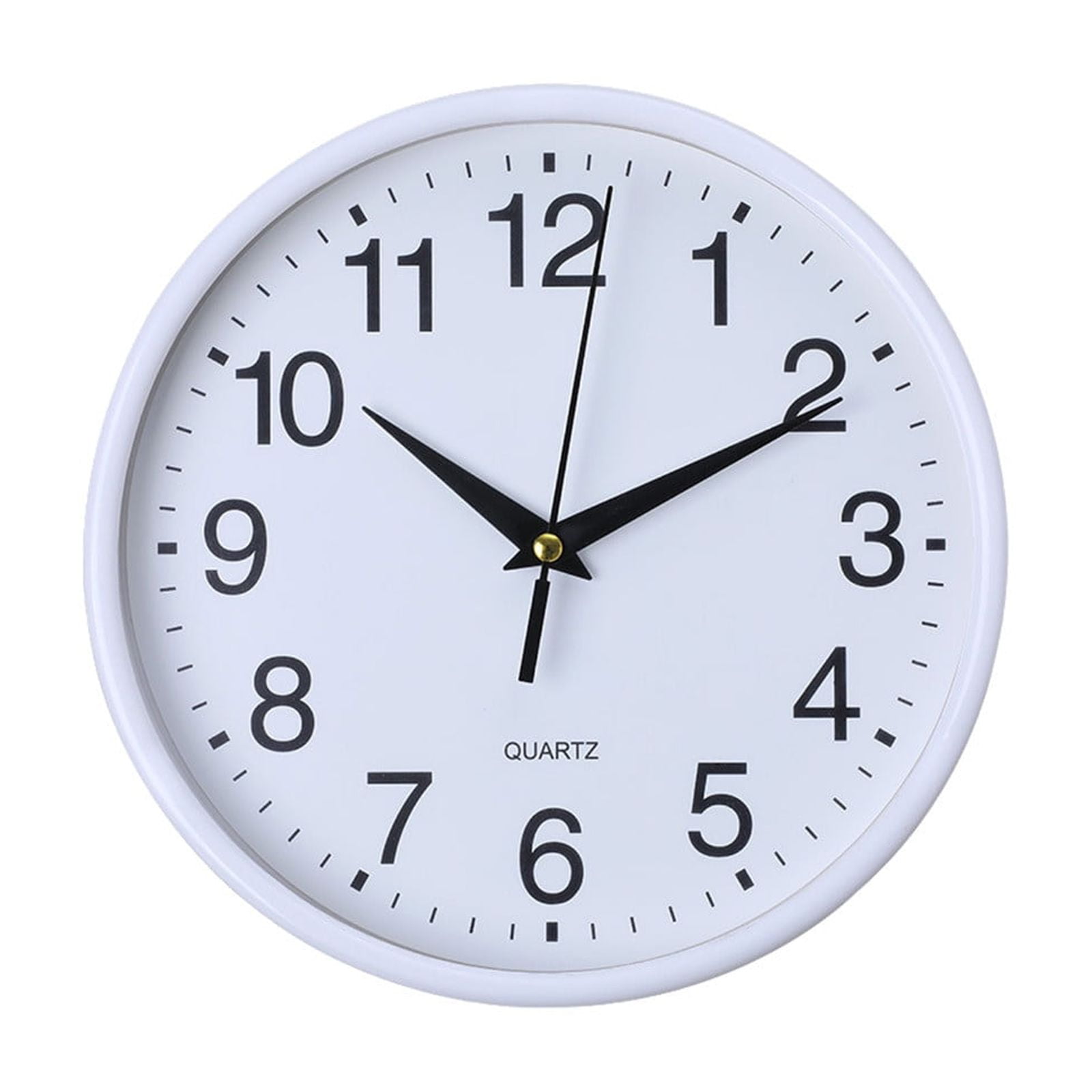 Round Wall Clock, Modern Wall Clock Battery Operated Wall Clocks ...