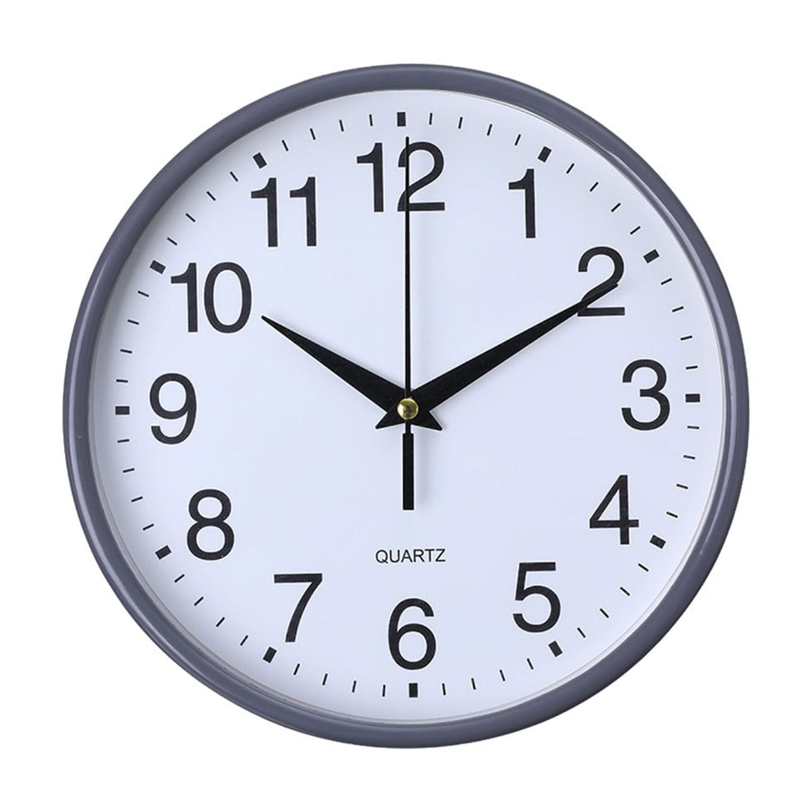 Round Wall Clock, Modern Wall Clock Battery Operated Wall Clocks ...