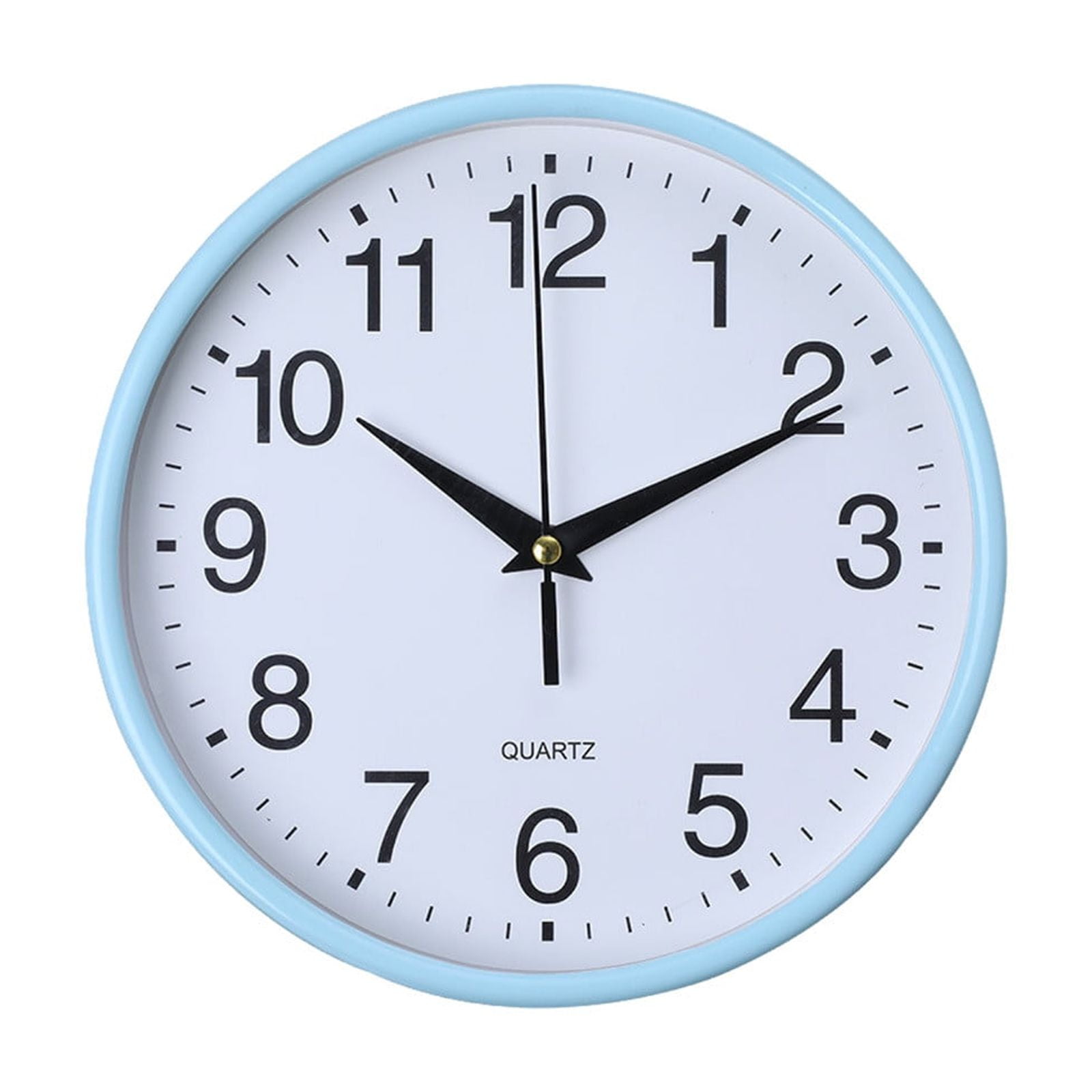 Round Wall Clock, Modern Wall Clock Battery Operated Wall Clocks ...