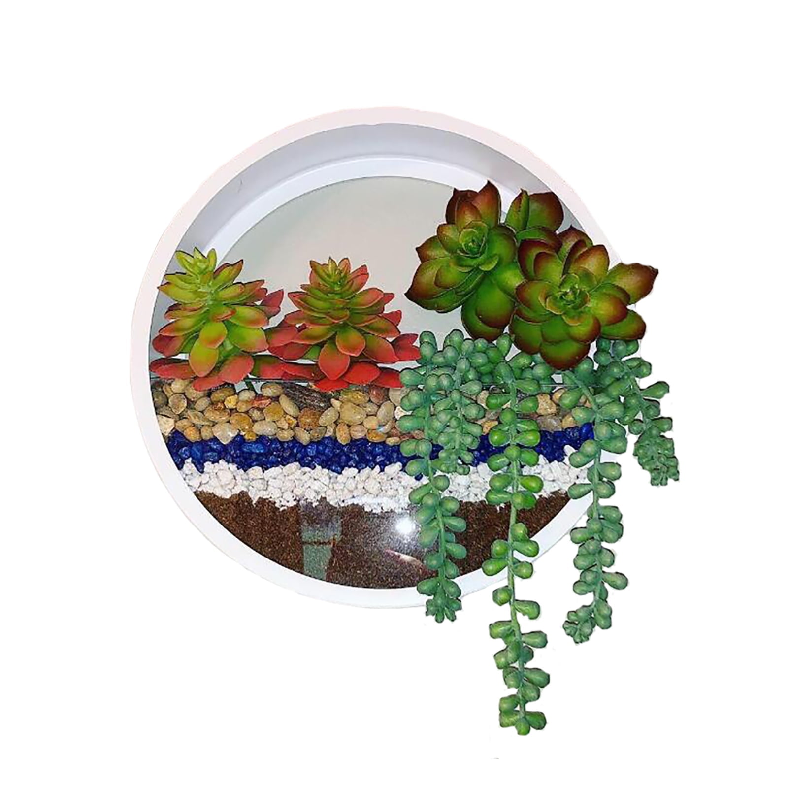 Round Wall Planter, Hanging Planters Vase Flower Pot Holder Indoor ...