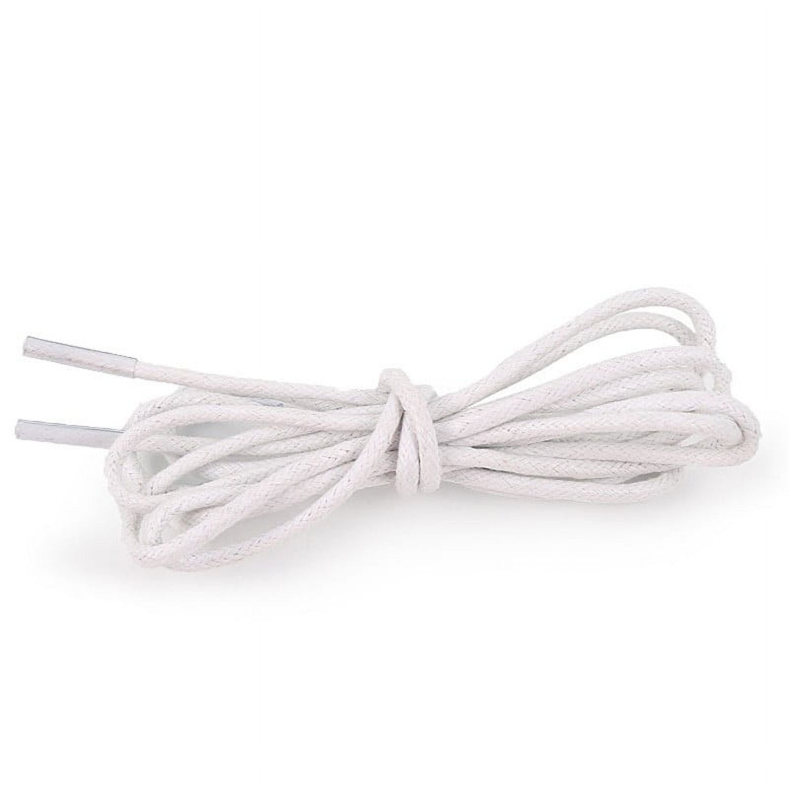 Round Waxed Solid Color Shoelaces Shoes Strings Boot Sport Shoe Laces ...