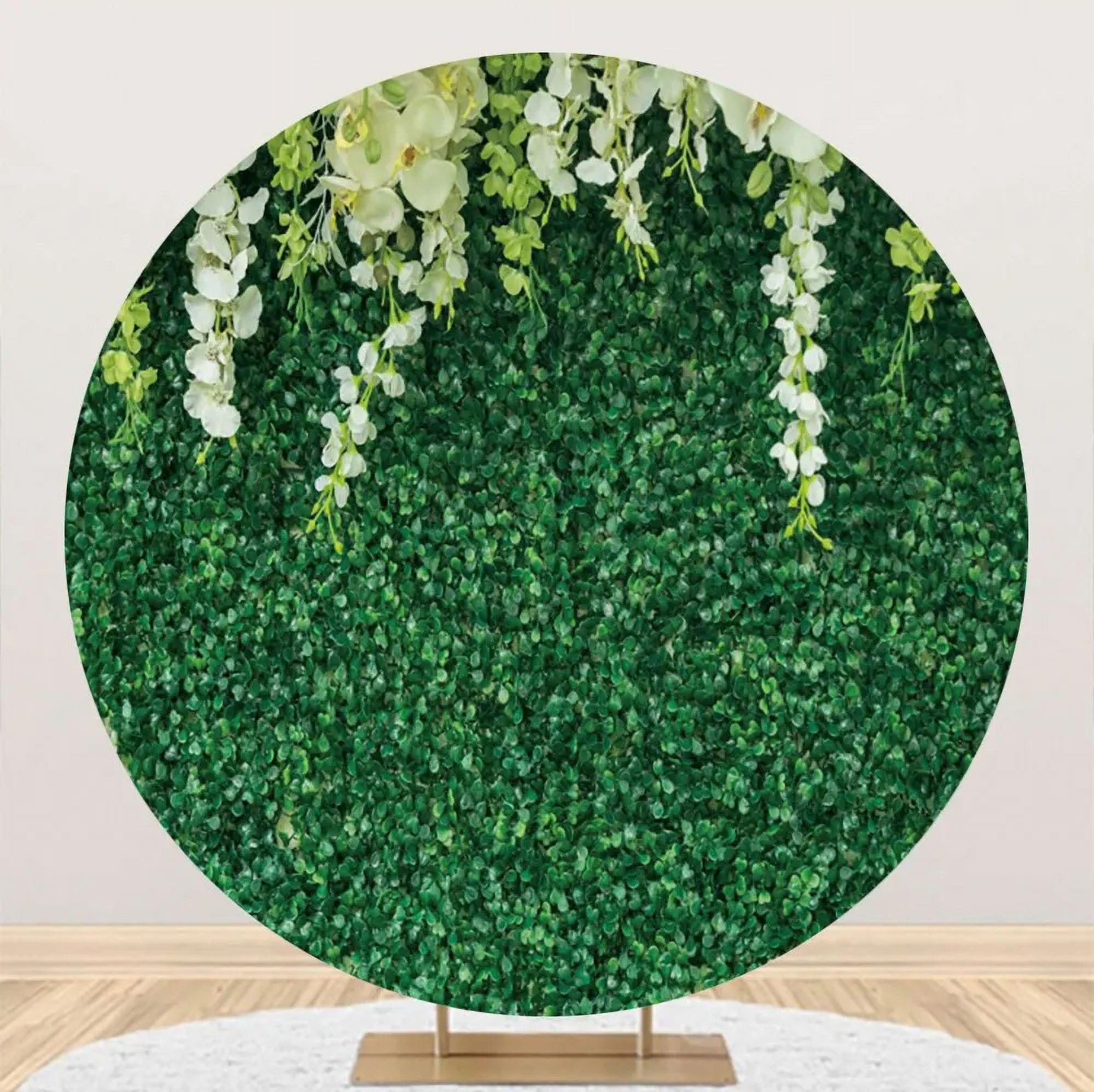 Round Wedding Flower Wall Bridal Shower Mr & Mrs Engaged Ceremony Party ...