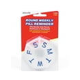 Round Weekly Pill Box Clear HSA/FSA Eligible - Walmart.com
