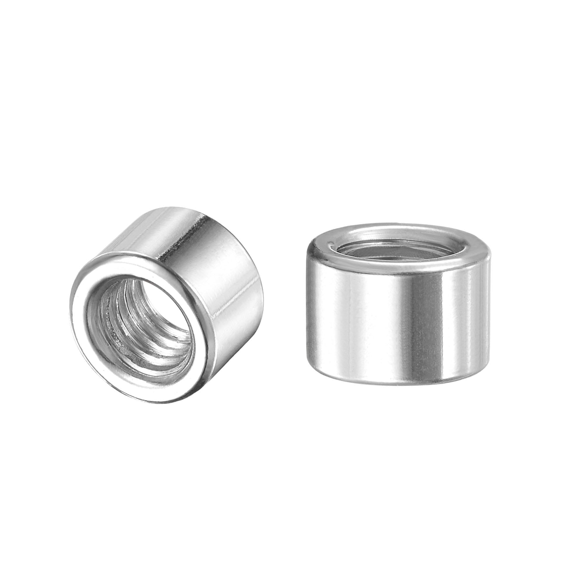 Uxcell Round Weld Nuts 0.47" x M8 x 0.31" Weld On Bung Female Nut ...