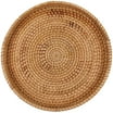 Hanobe Rustic Natural Decorations Round Wood Tray for Living Room ...