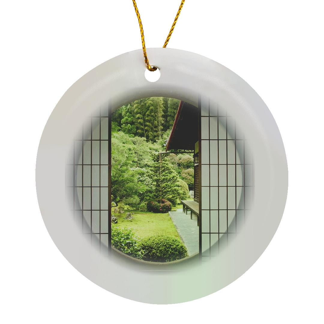 3drose, Round Window, Zen Garden, Kyoto, Japan-as15 Ste0102 - Shin ...