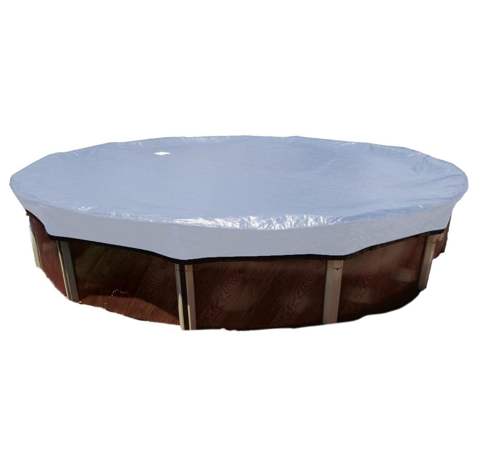 Round Winter Covers 12 ft Silver Above Ground Winter Cover - Protects ...