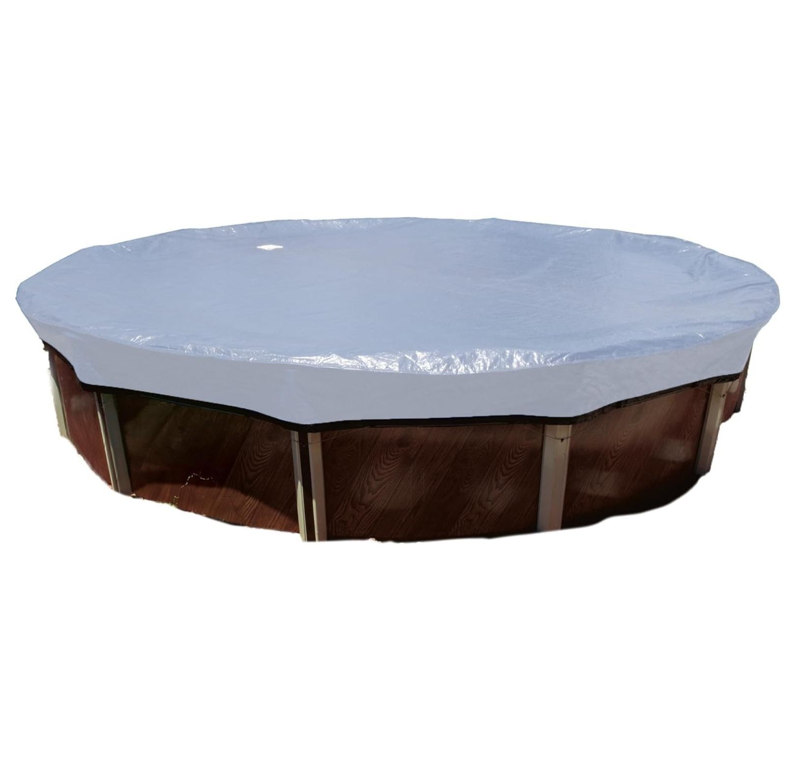Round Winter Covers 18 ft Silver Above Ground Winter Cover - Protects ...