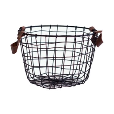 G.E.T. Round Heavy-Duty Iron Wire Utility Storage Basket for Pantry ...