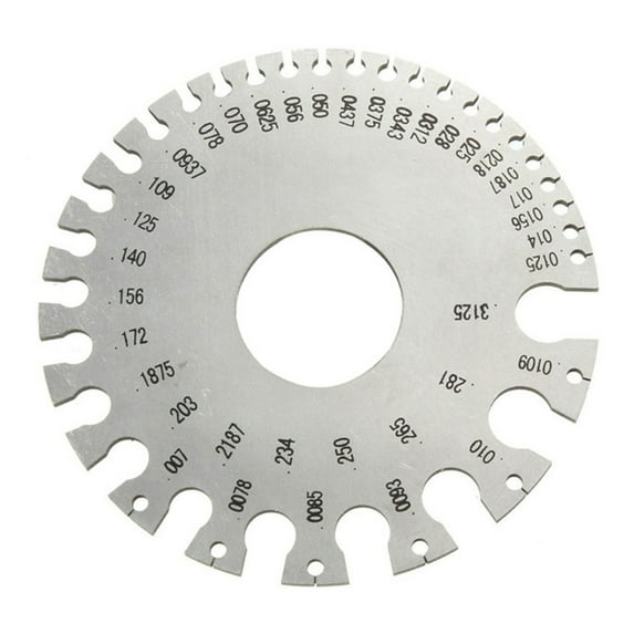 Round Wire Diameter Gauge Cable Thickness Ruler Meter Measuring Tool ...