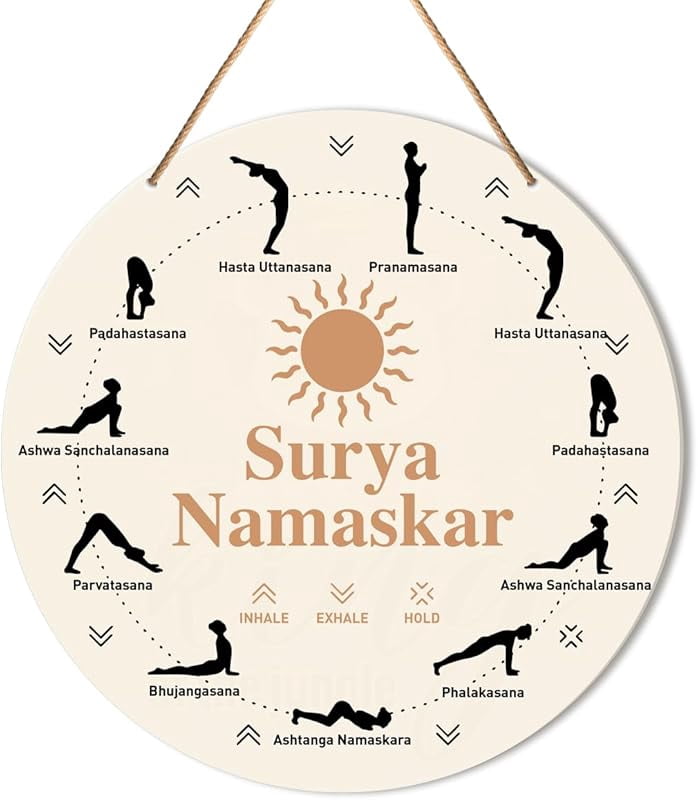 Round Wooden Door Sign, Meditation & Yoga Wall Decor - Zen Den Hanging ...