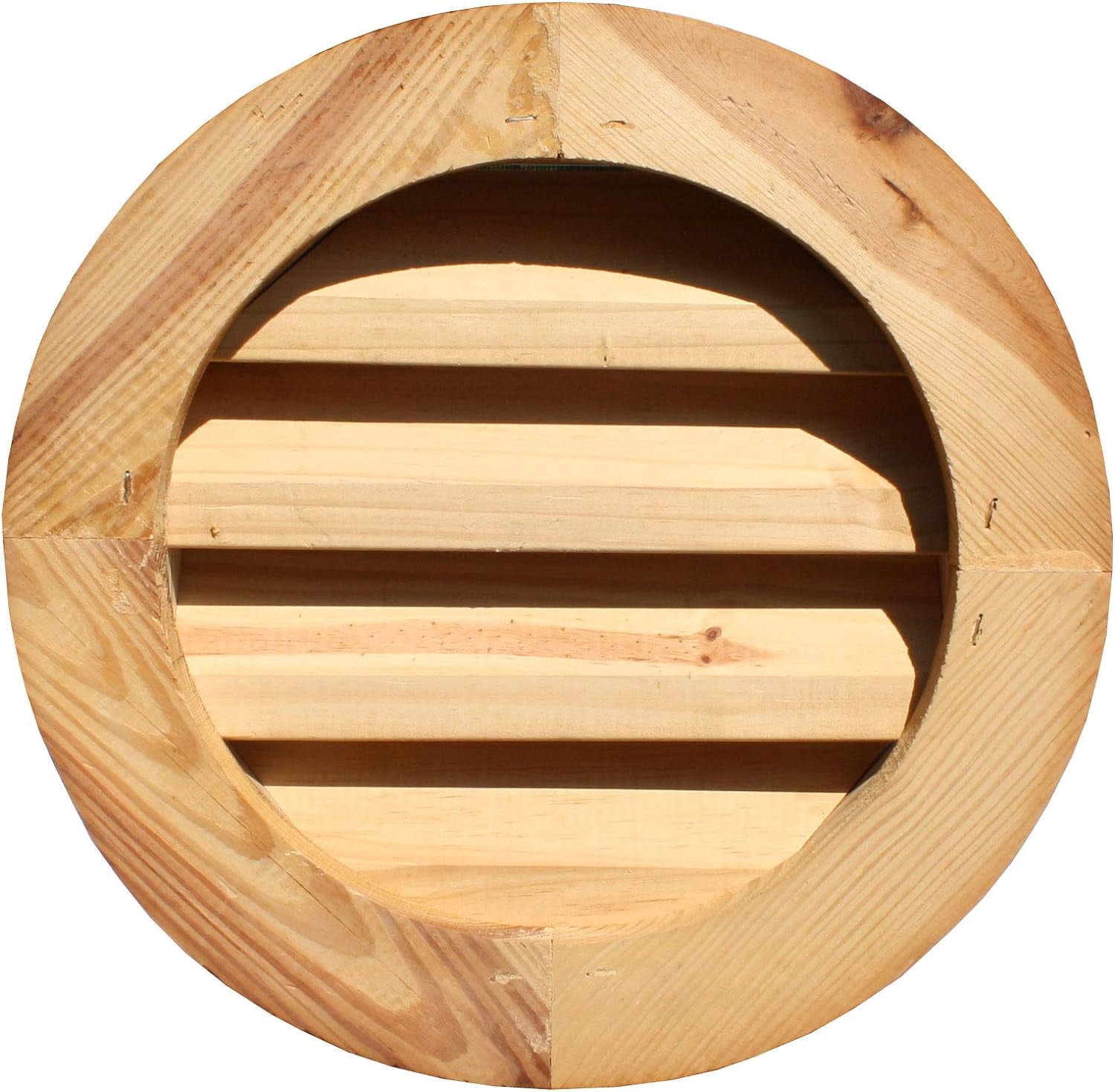 Round Wooden Louvered Gable Vents (13" x 13") - Walmart.com