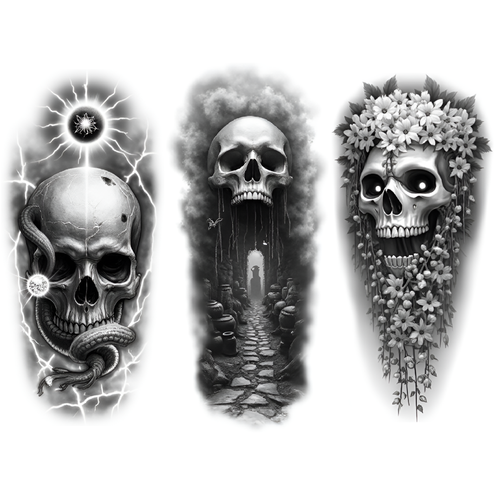 3 Realistic Temporary Tattoos Waterproof Long Lasting Body Stickers ...