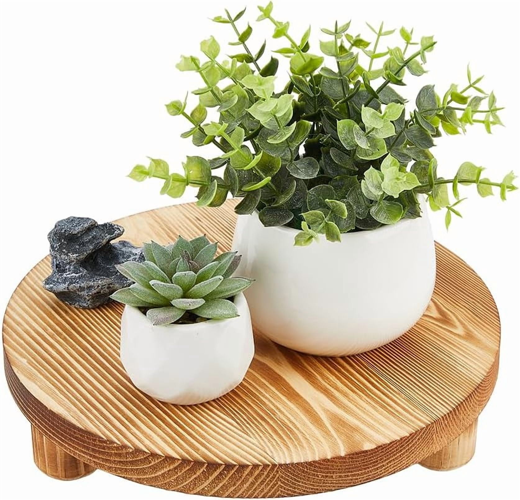 Round Wooden Risers DIY for Display Bathroom Counter Sink Decor Wood ...
